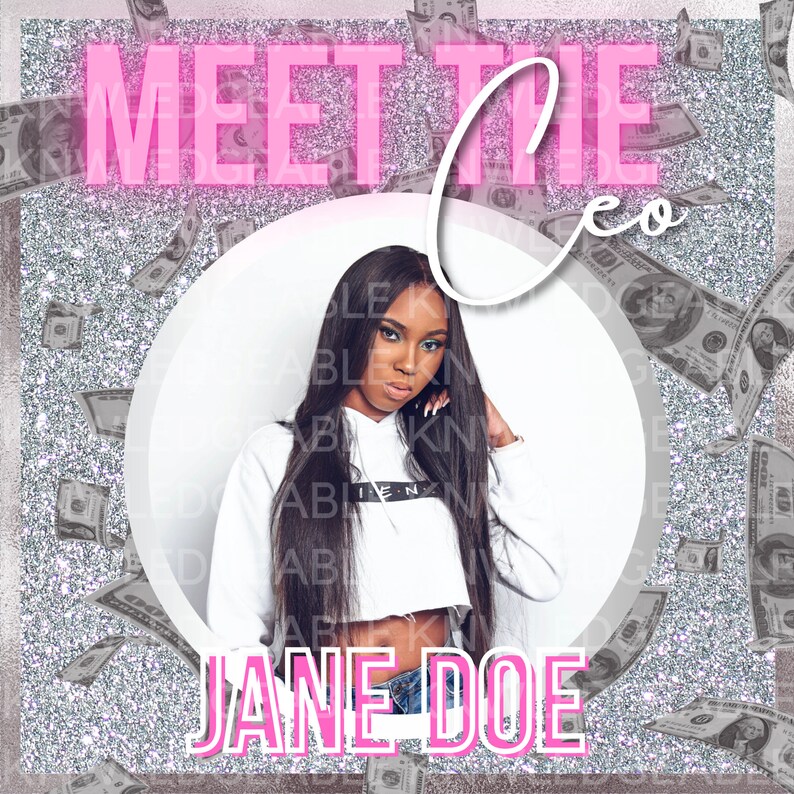 DIY CANVA TEMPLATE, Ceo Flyer, Meet the Ceo, Meet the Ceo Flyer, Social ...