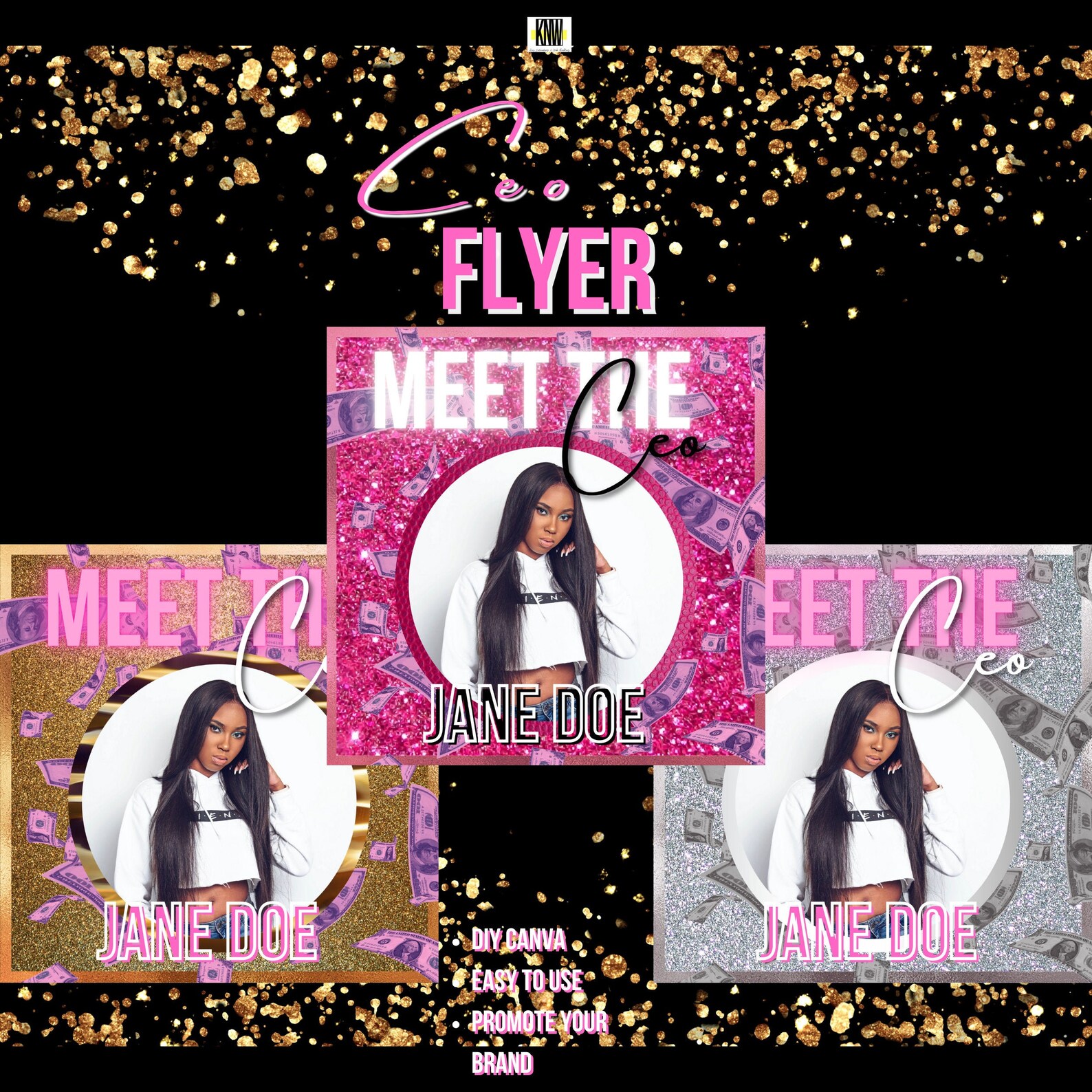 DIY CANVA TEMPLATE, Ceo Flyer, Meet the Ceo, Meet the Ceo Flyer, Social ...