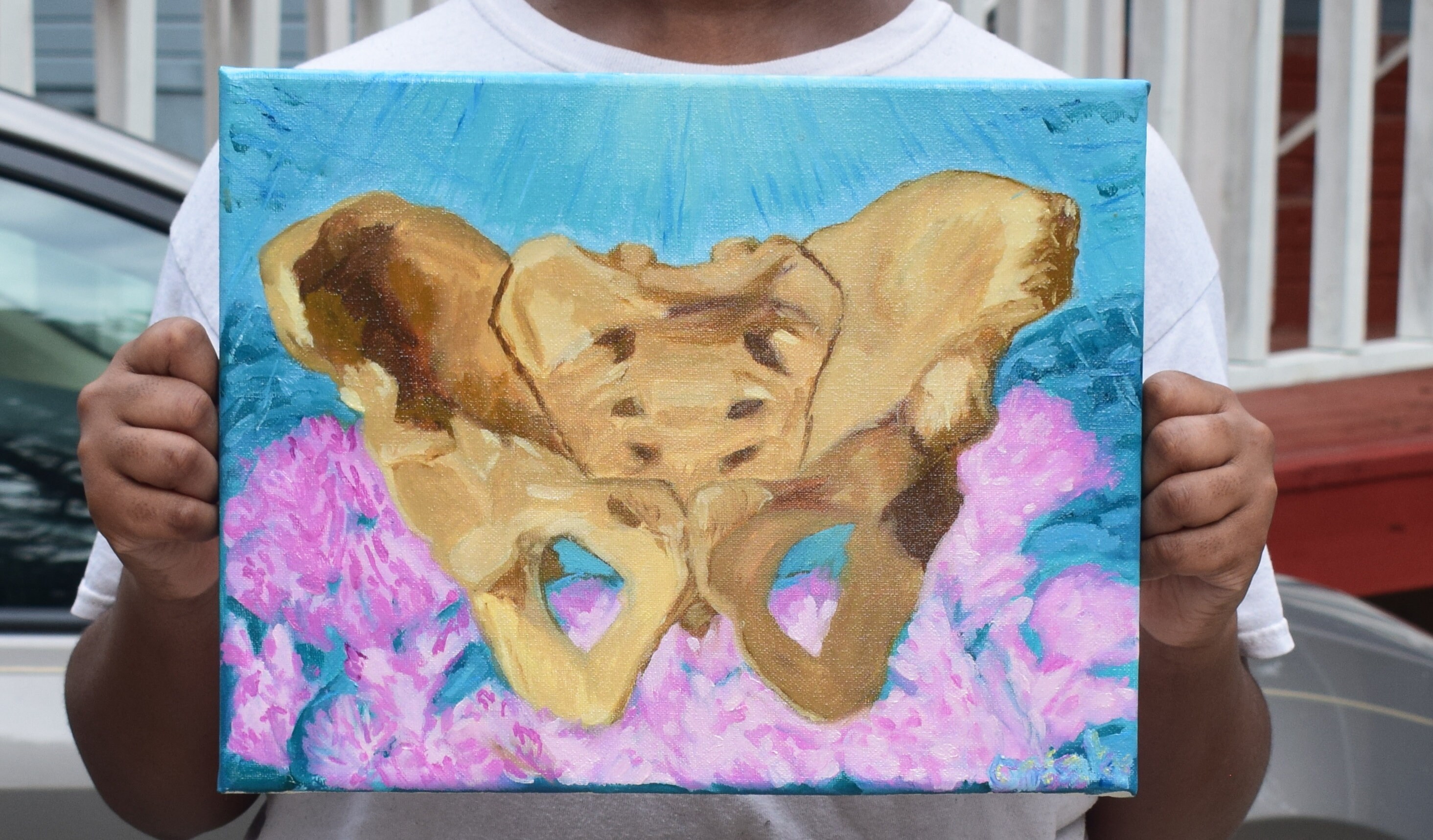 Pelvis Human Hip Original Painting - Etsy