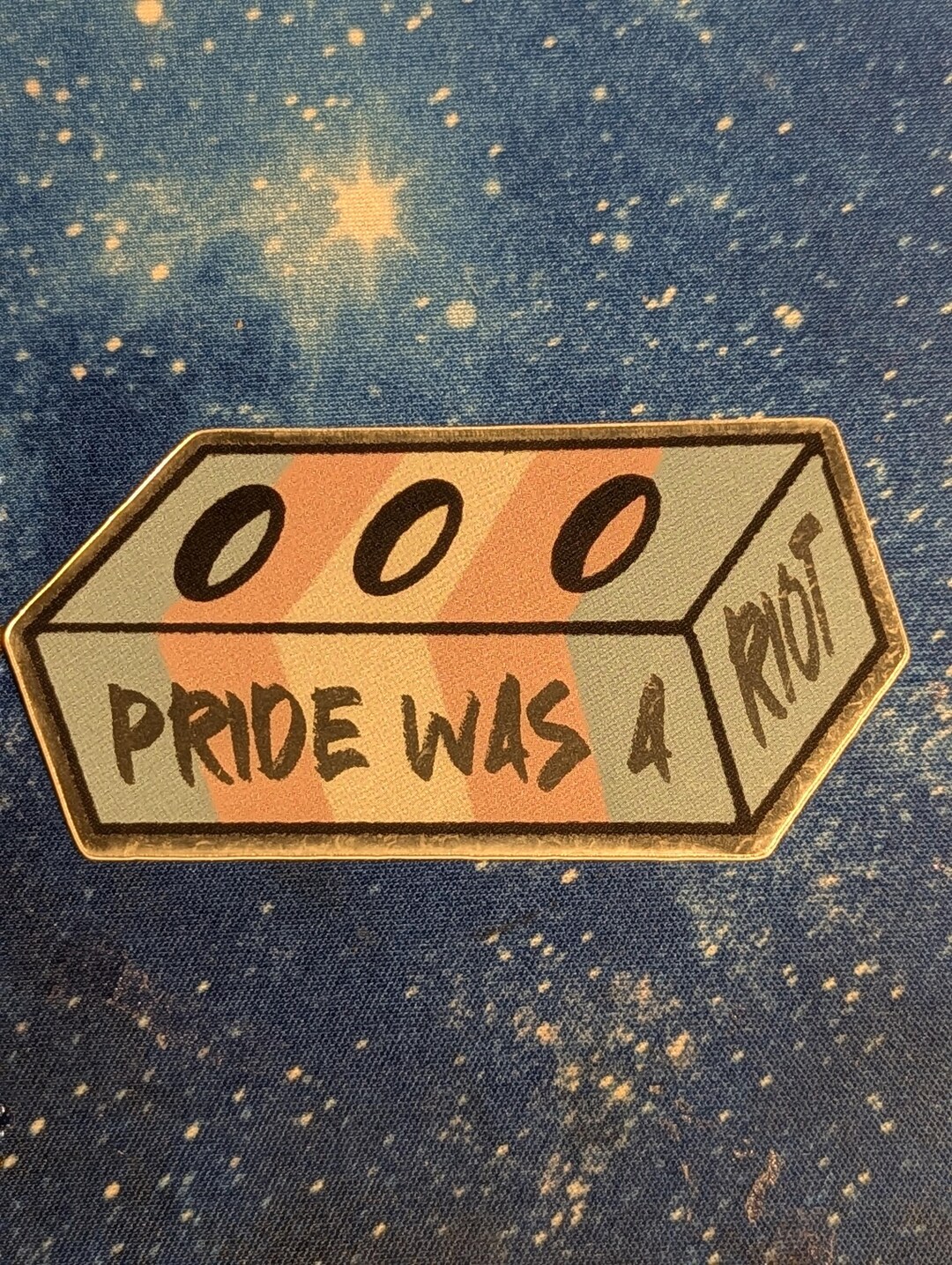 Pride Was A Riot Trans Brick Sticker - Etsy