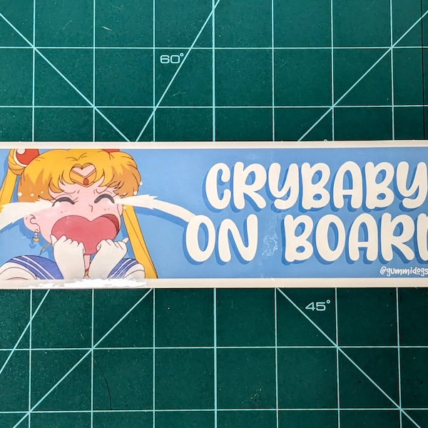 Crybaby on Board Bumper Sticker - Etsy