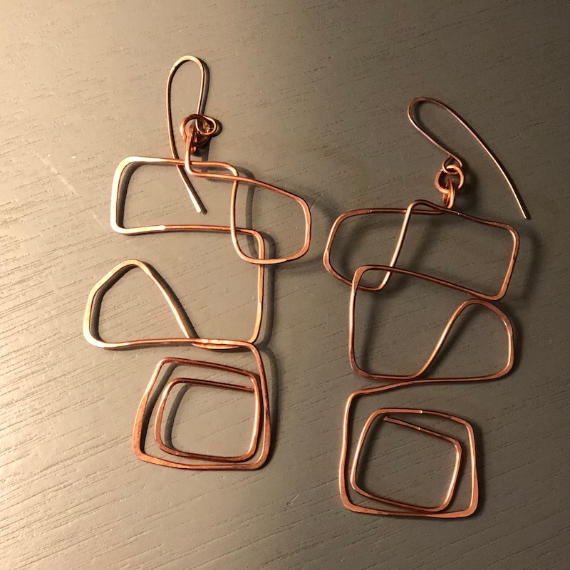 Abstract Earrings - Etsy