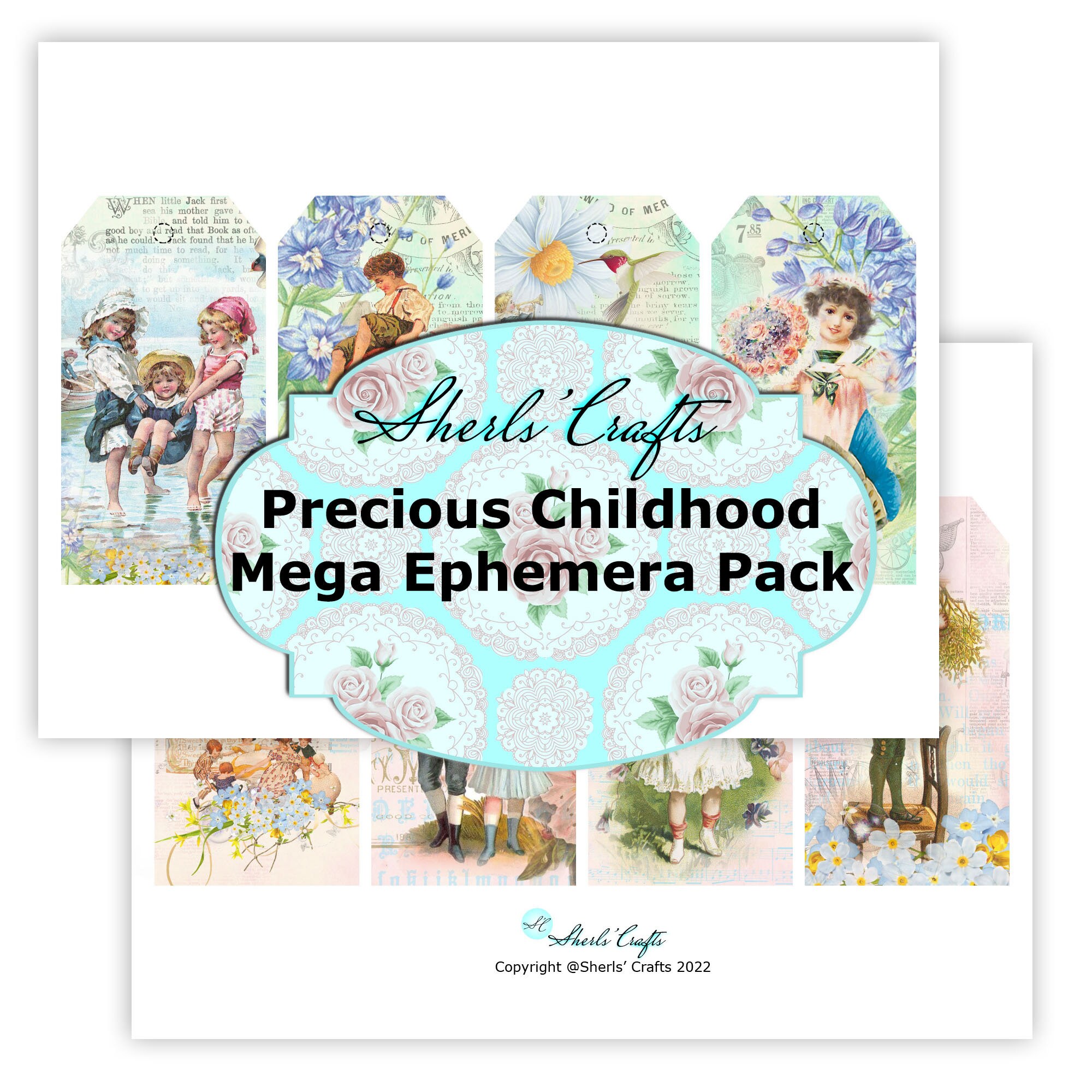 Precious Childhood Mega Ephemera Pack | Children | Kid | Baby | Boy ...