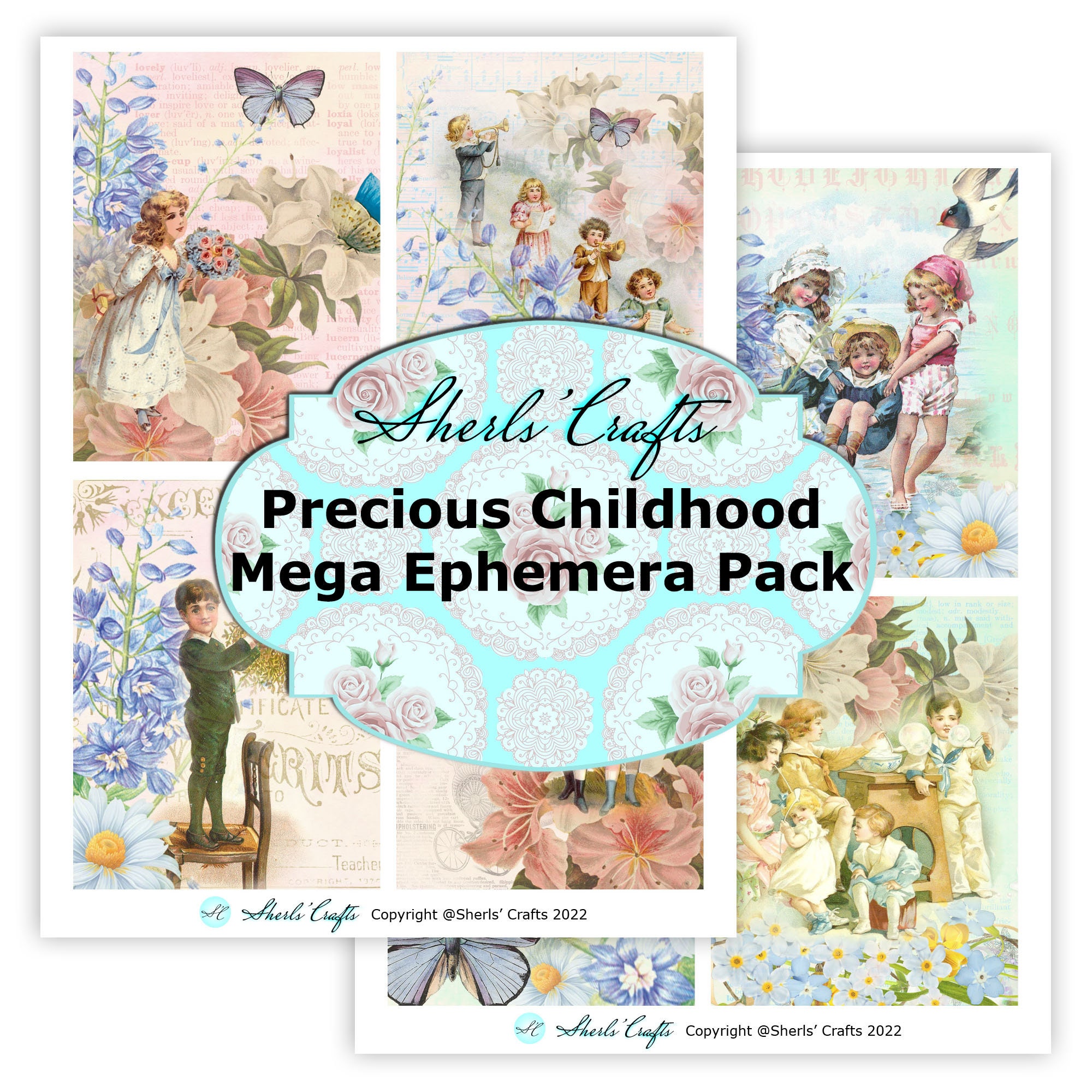 Precious Childhood Mega Ephemera Pack | Children | Kid | Baby | Boy ...