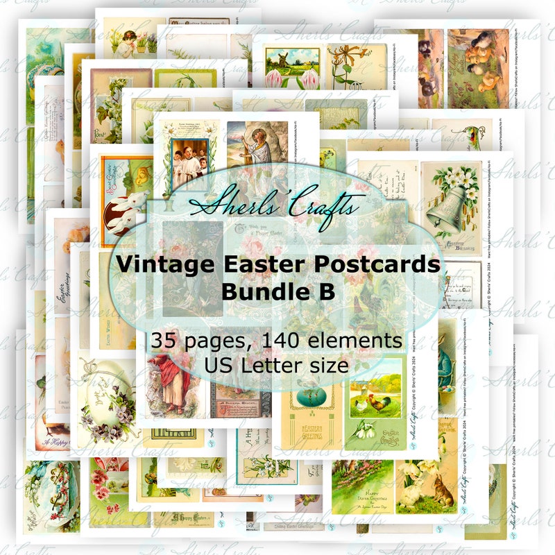 Vintage Easter Postcards - Etsy