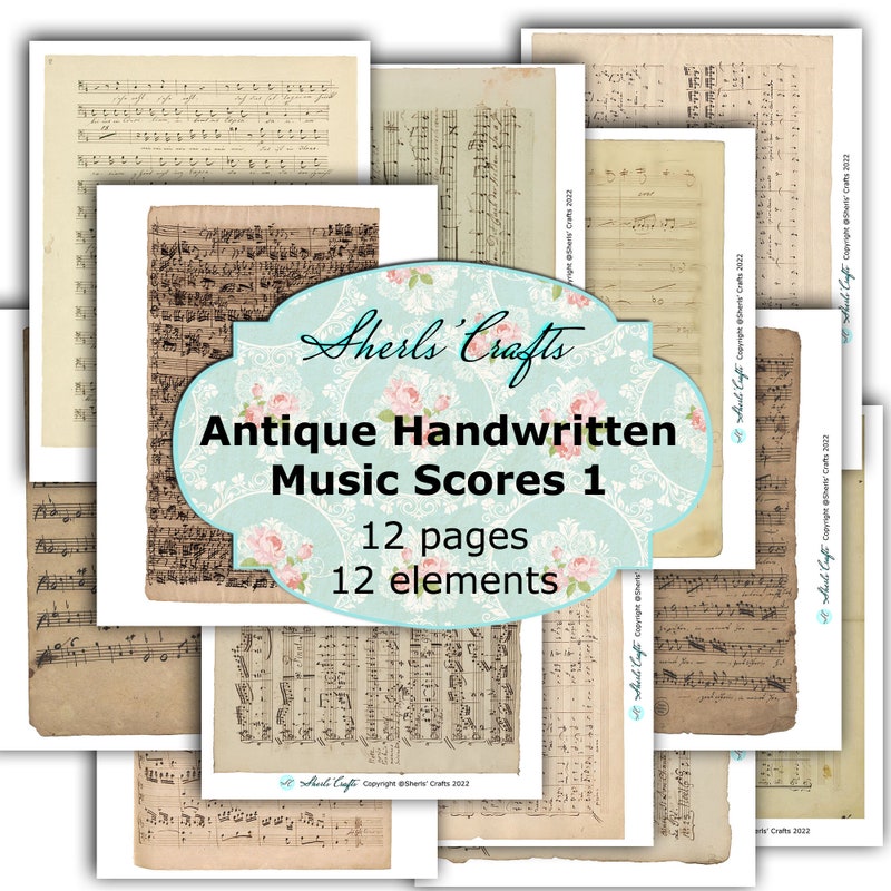Handwritten Score Sheet Music - Etsy