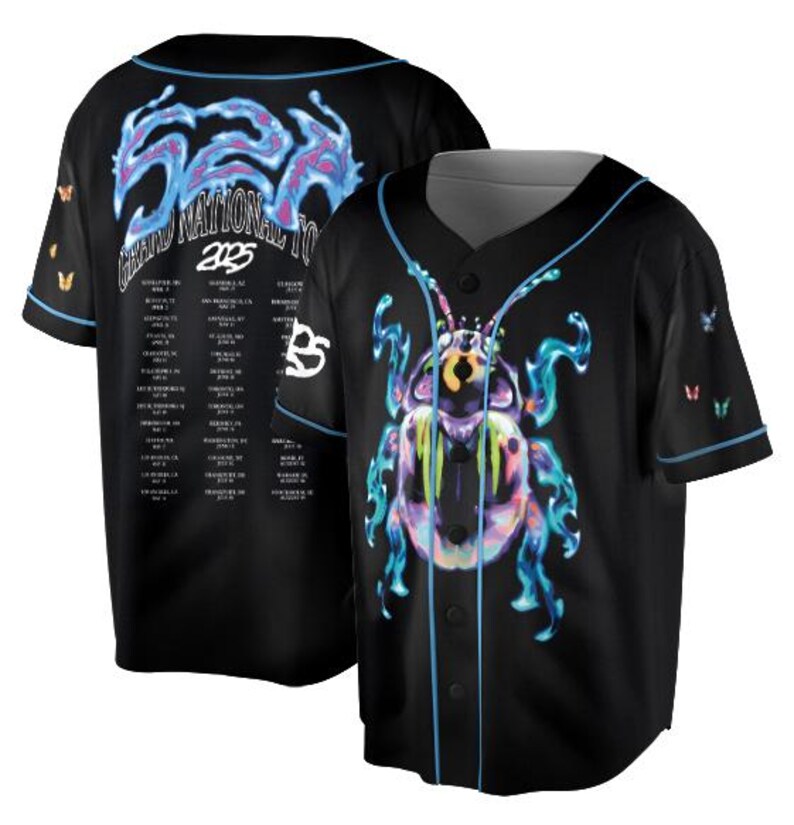 SZA Bug Jersey, SZA SOS Tour 2025 Jerseyt, Vintage Style Graphic Tee ...