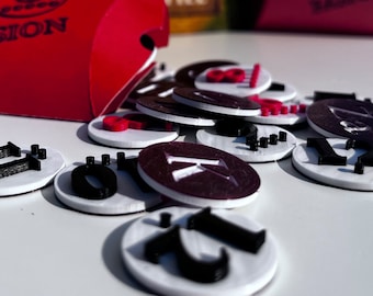 Settlers of Catan Replacement Number Tokens With Holder/organiser ...