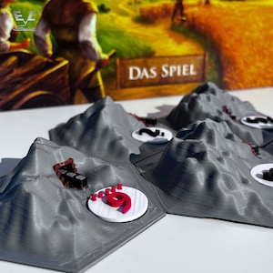 3D Catan Mountain Tile to Produce Ore - Etsy