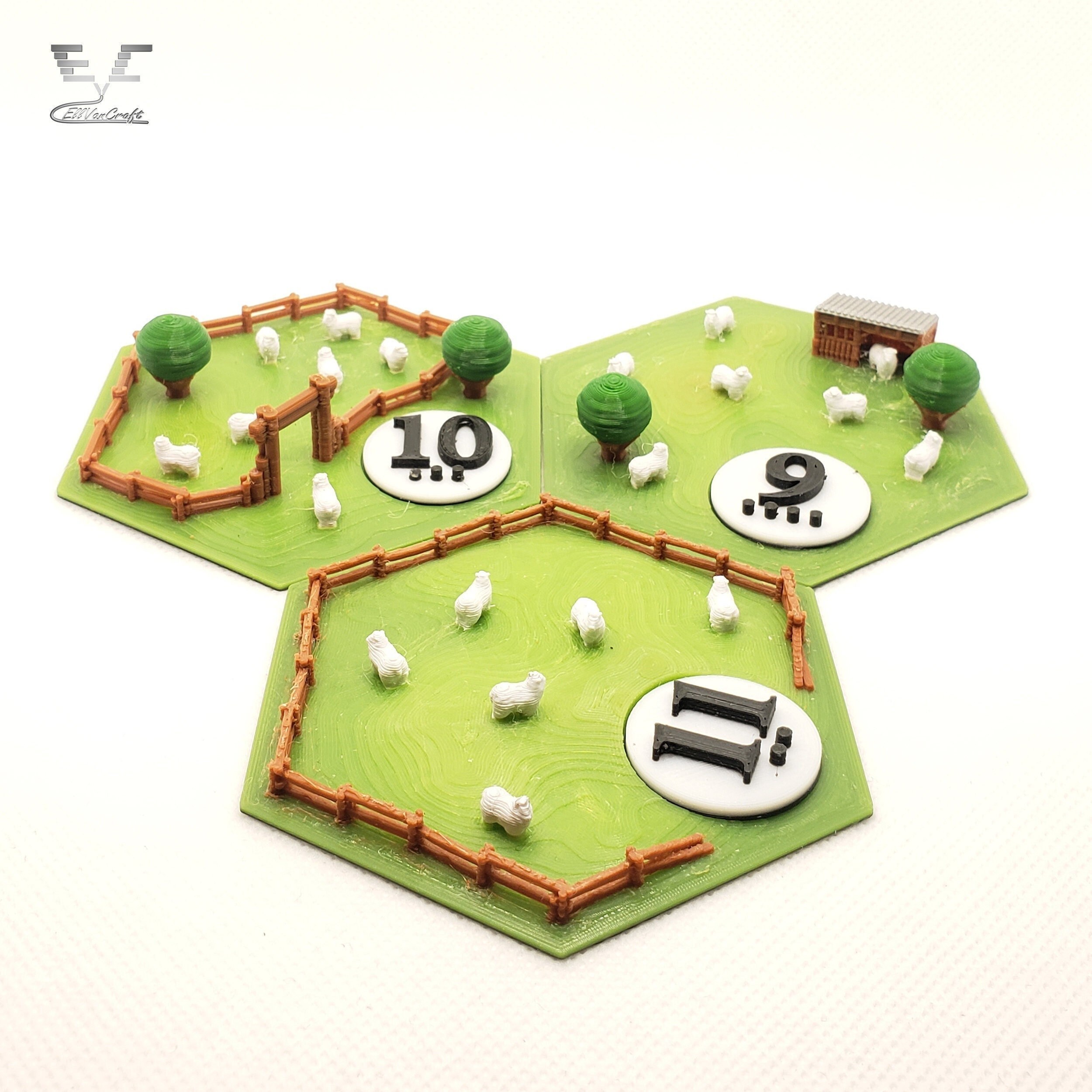 3D Catan Pasture Tile to Produce Wool - Etsy Canada
