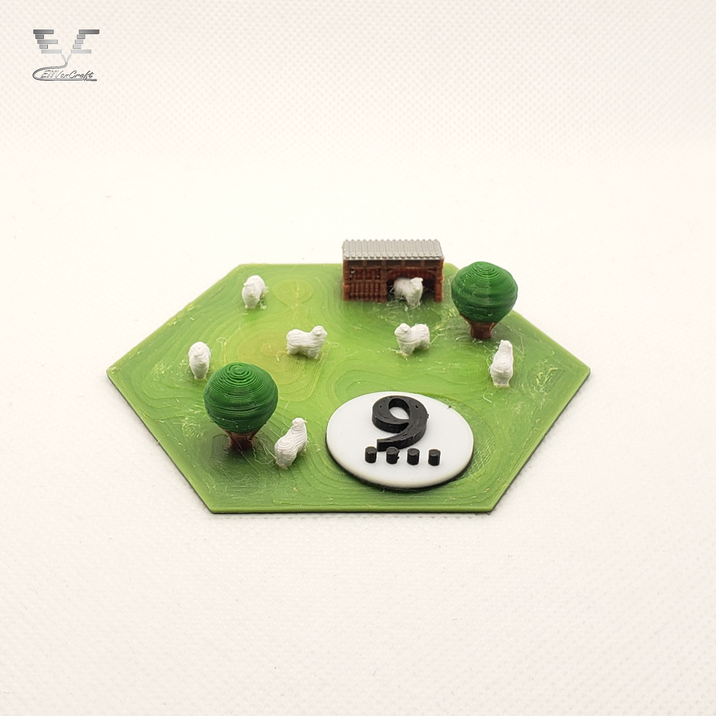 3D Catan Pasture Tile to Produce Wool - Etsy Canada