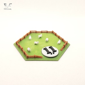 3D Catan Pasture Tile to Produce Wool - Etsy Canada