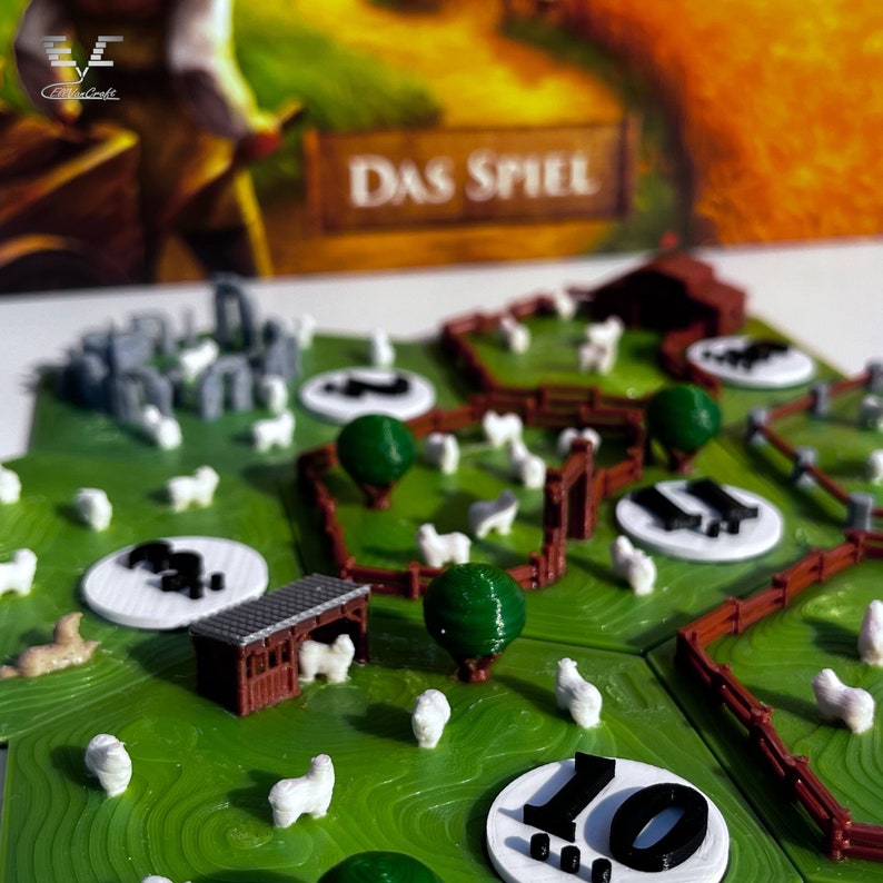 3D Catan Pasture Tile to Produce Wool - Etsy