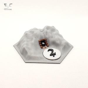 3D Catan Mountain Tile to Produce Ore - Etsy