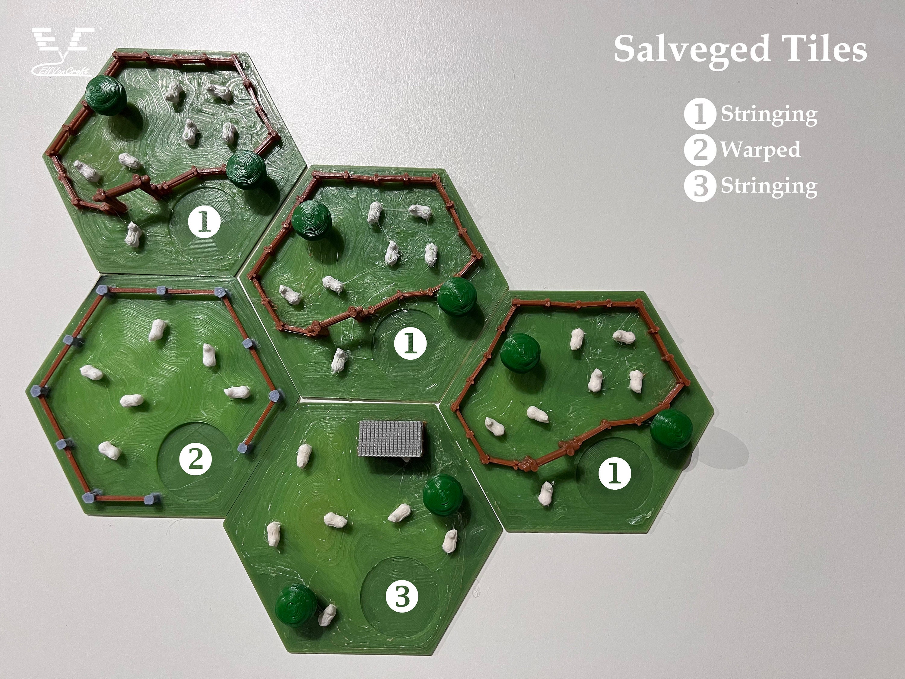 3D Catan Pasture Tile to Produce Wool - Etsy Canada