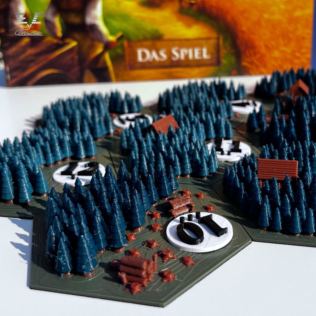 3D Catan Forest Tile to Produce Lumber - Etsy