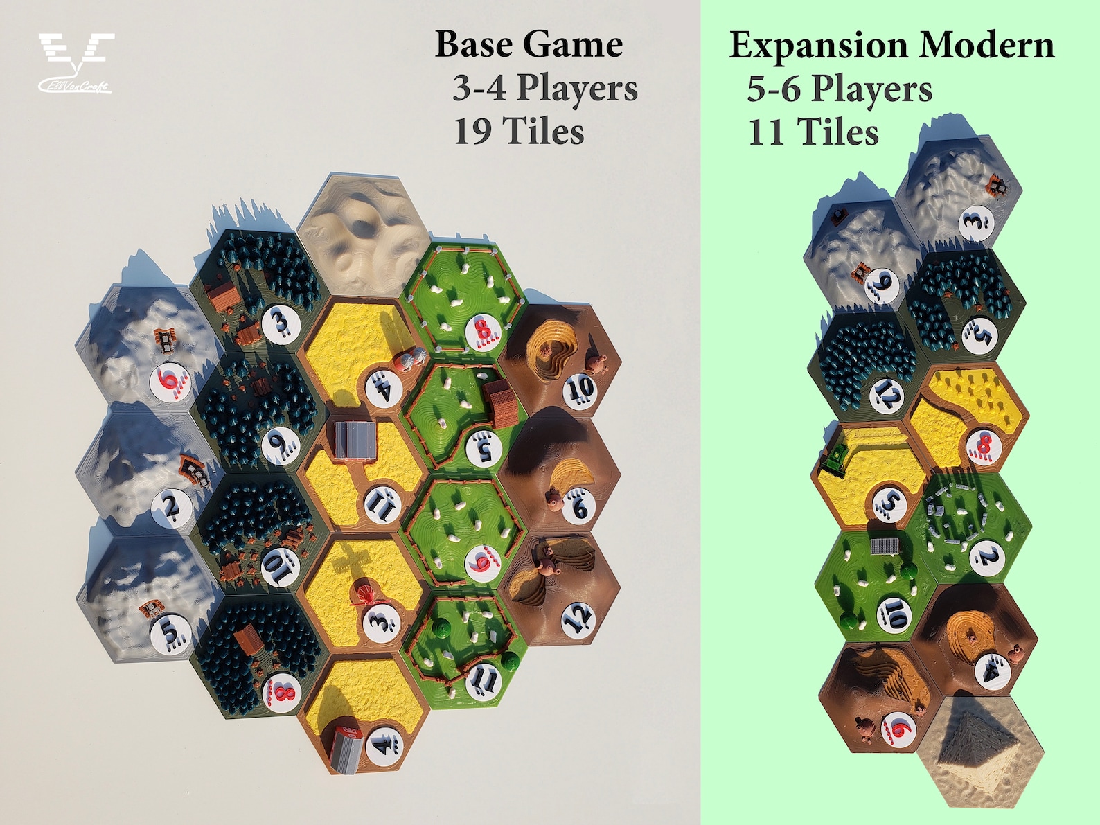 3D Catan Tiles - Etsy