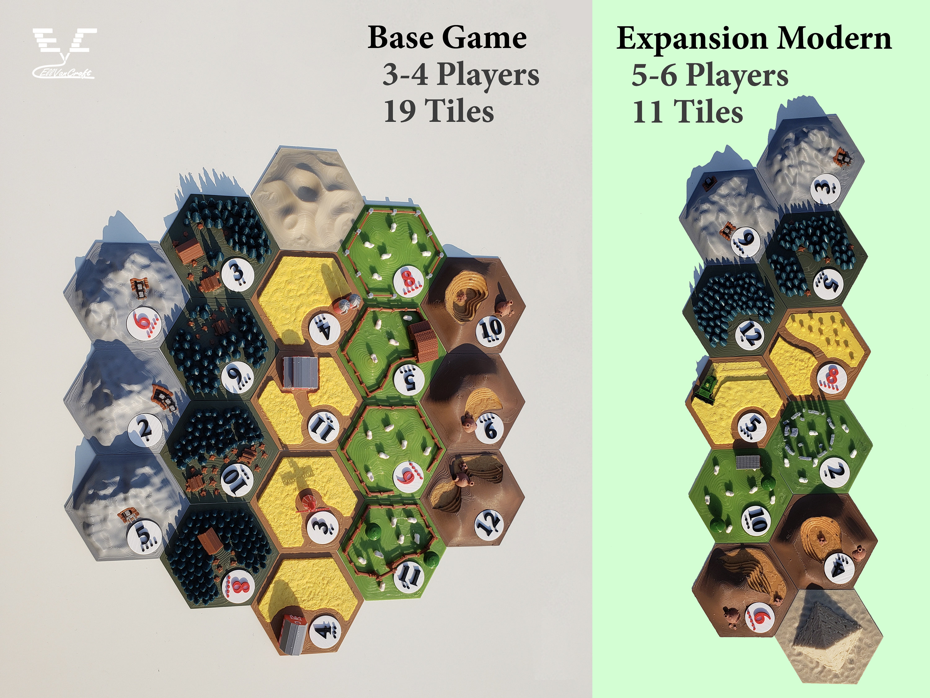 3D Catan Tiles - Etsy Canada