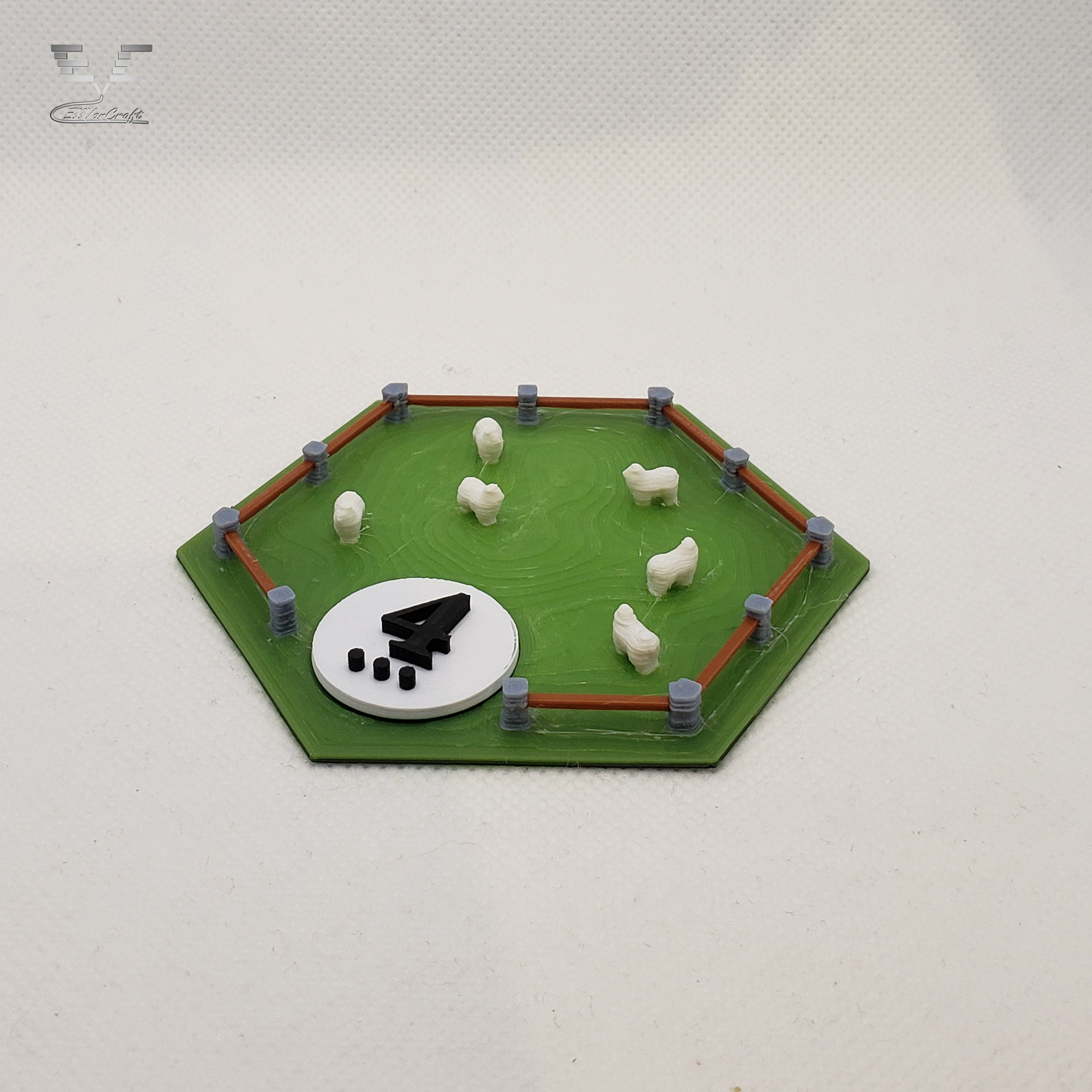 3D Catan Pasture Tile to Produce Wool - Etsy Canada