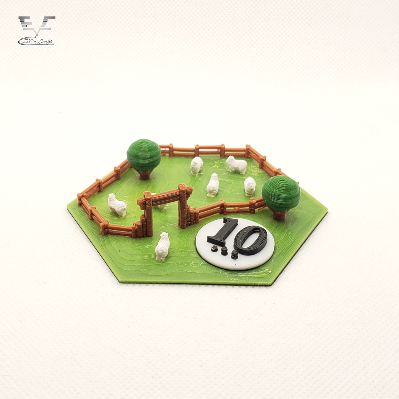 3D Catan Pasture Tile to Produce Wool - Etsy Canada