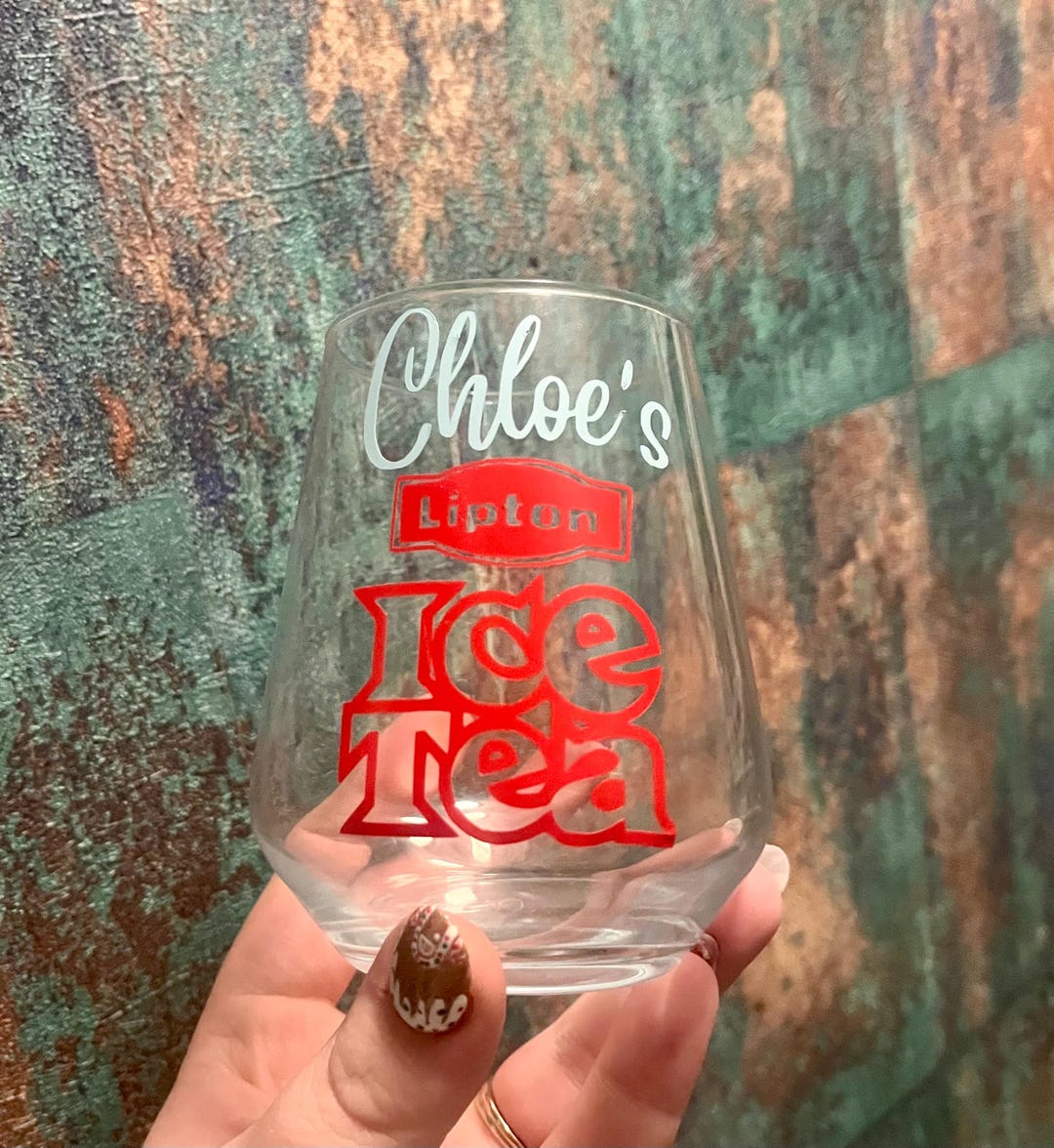 Personalised Glass | Lipton | Teachers Gift | Custom | Drinking | Iced ...