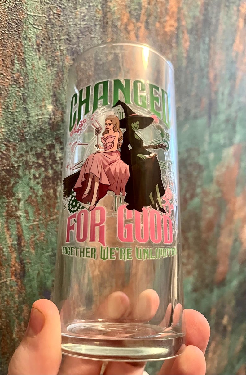 Personalised Glass | Wicked | Movie | Tumbler | Film | Coffee | Gift ...