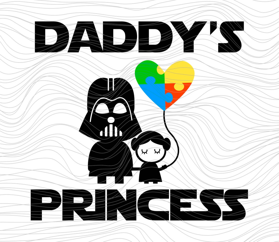 Daddy's Princess Autism Puzzle Super Power Heart USA Country Autism ...