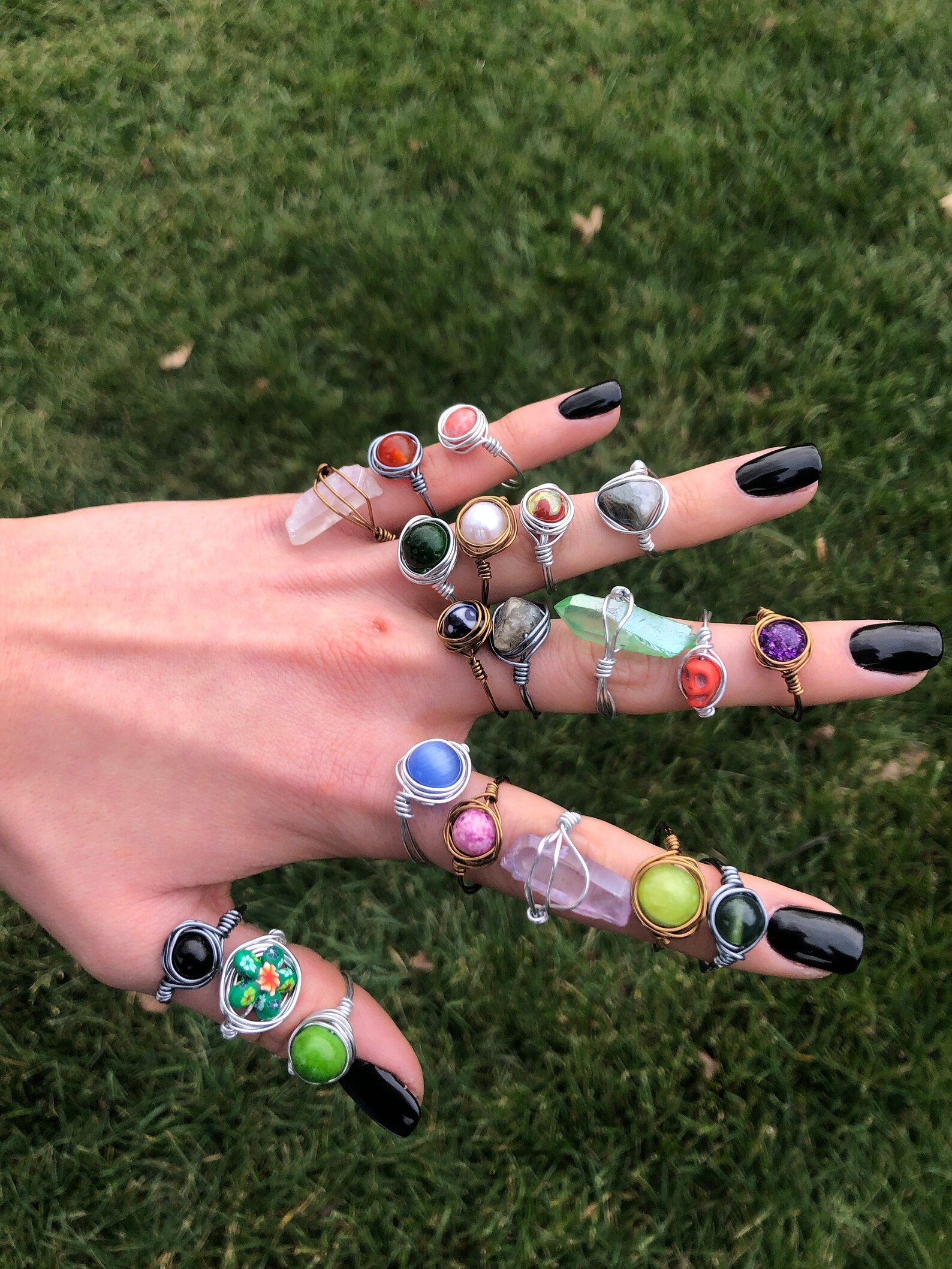 Unique Wire Wrapped Rings | Etsy