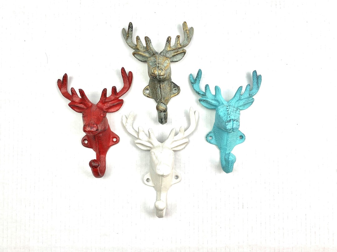 Cast Iron Deer Hook, Hook, Coat Hook, Wall Hook, Towel Hook, Cast Iron ...