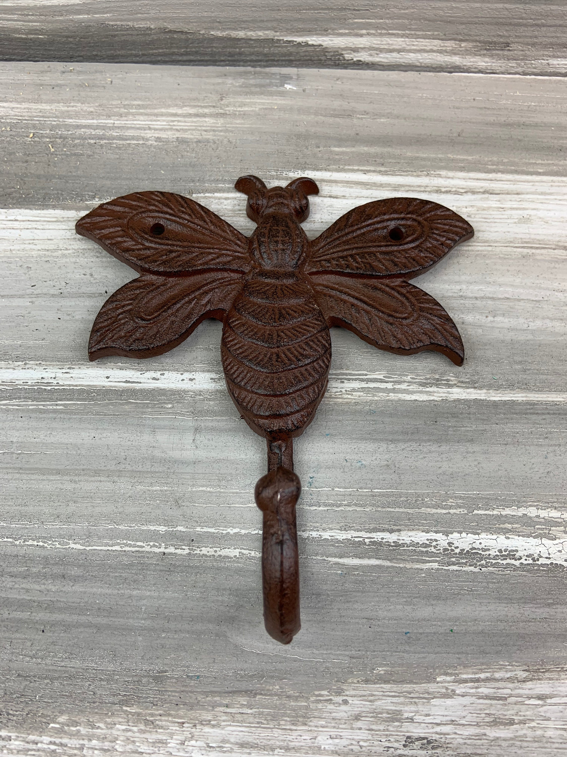 Cast iron bee hook hook coat hook wall hook coat hanger | Etsy