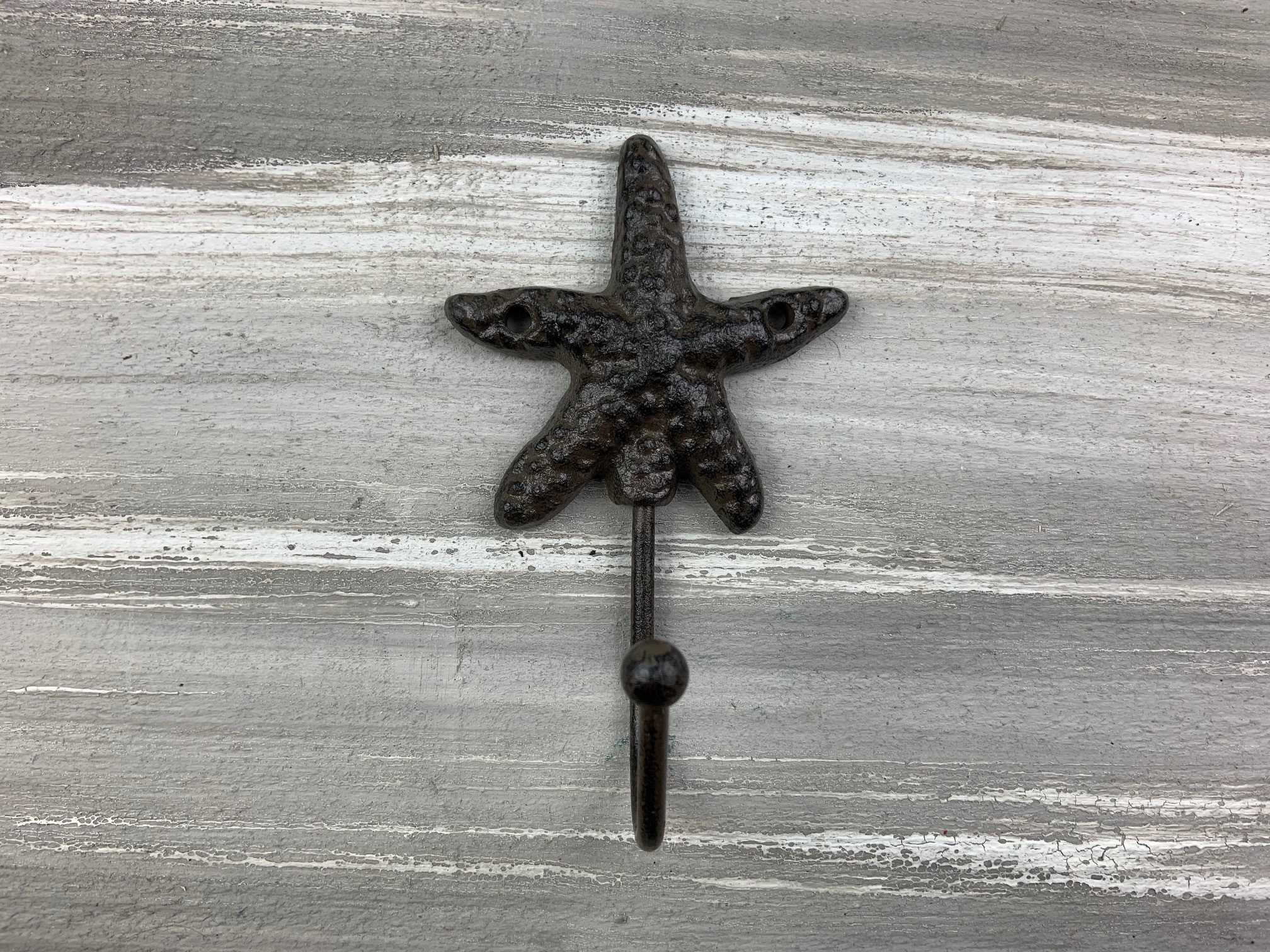 Cast iron starfish hook nautical hook ocean hook coat hook | Etsy
