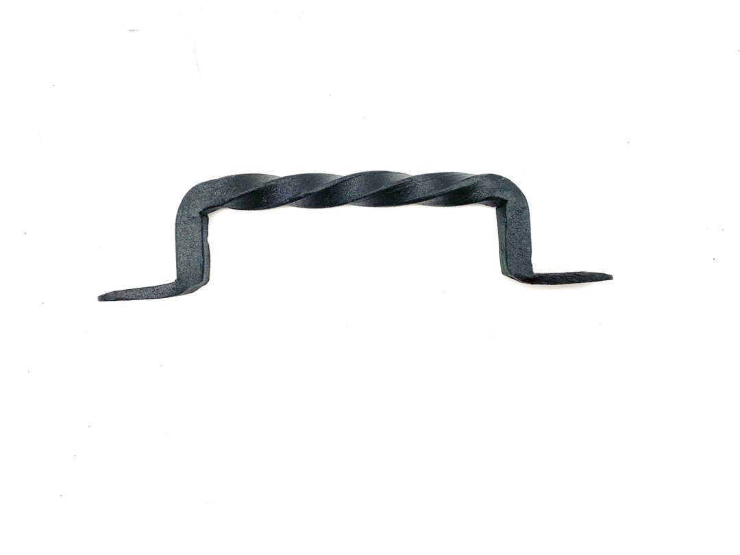 Cast Iron Twist Handle - 6.25" Black, Metal Handle, Cast Iron Drawer ...