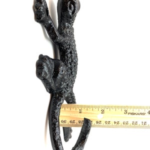 Cast Iron Gecko Hook, Hook, Coat Hook, Wall Hook, Cast Iron Hook, Gecko ...