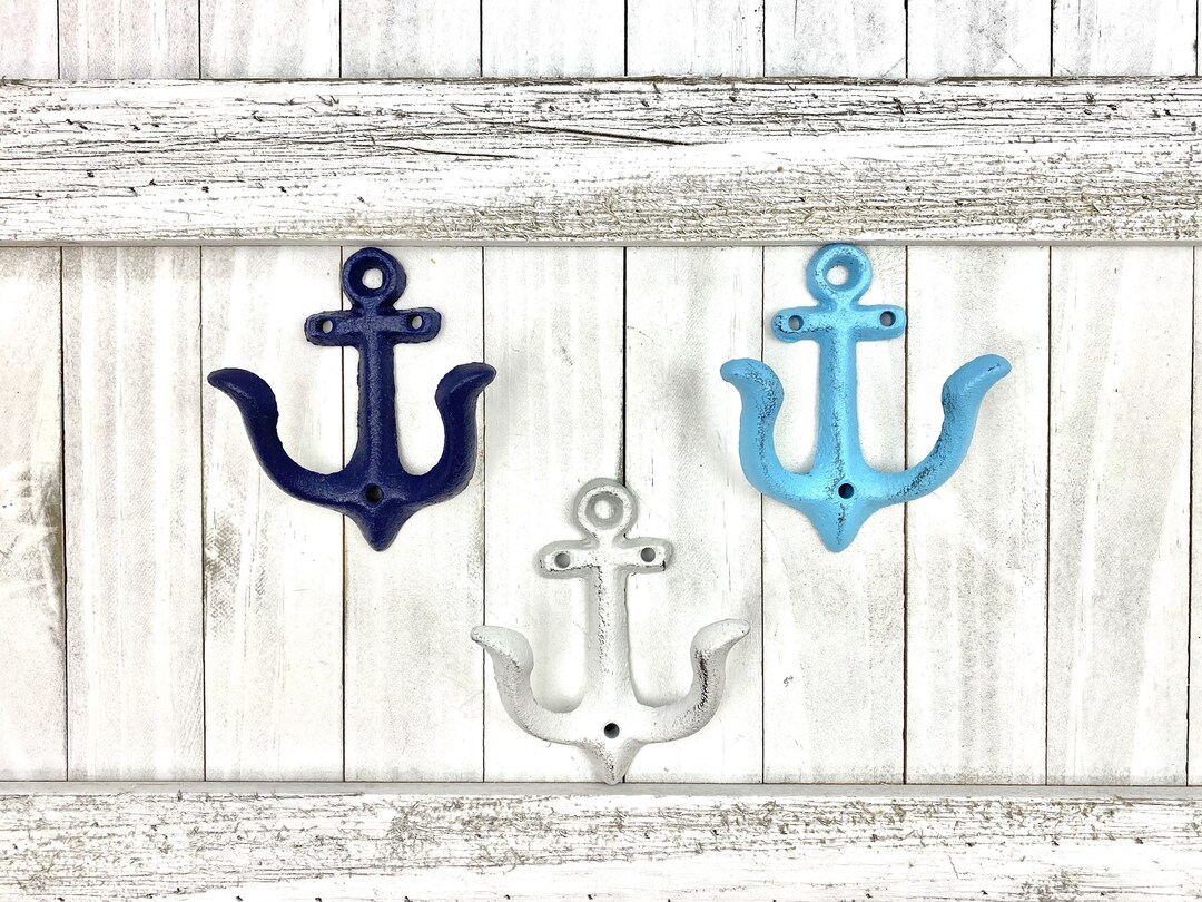 Cast Iron Anchor Hook, Nautical Hook, Coat Hook, Anchor Hook, Towel Hook, Wall Hook, Anchor Wall ...