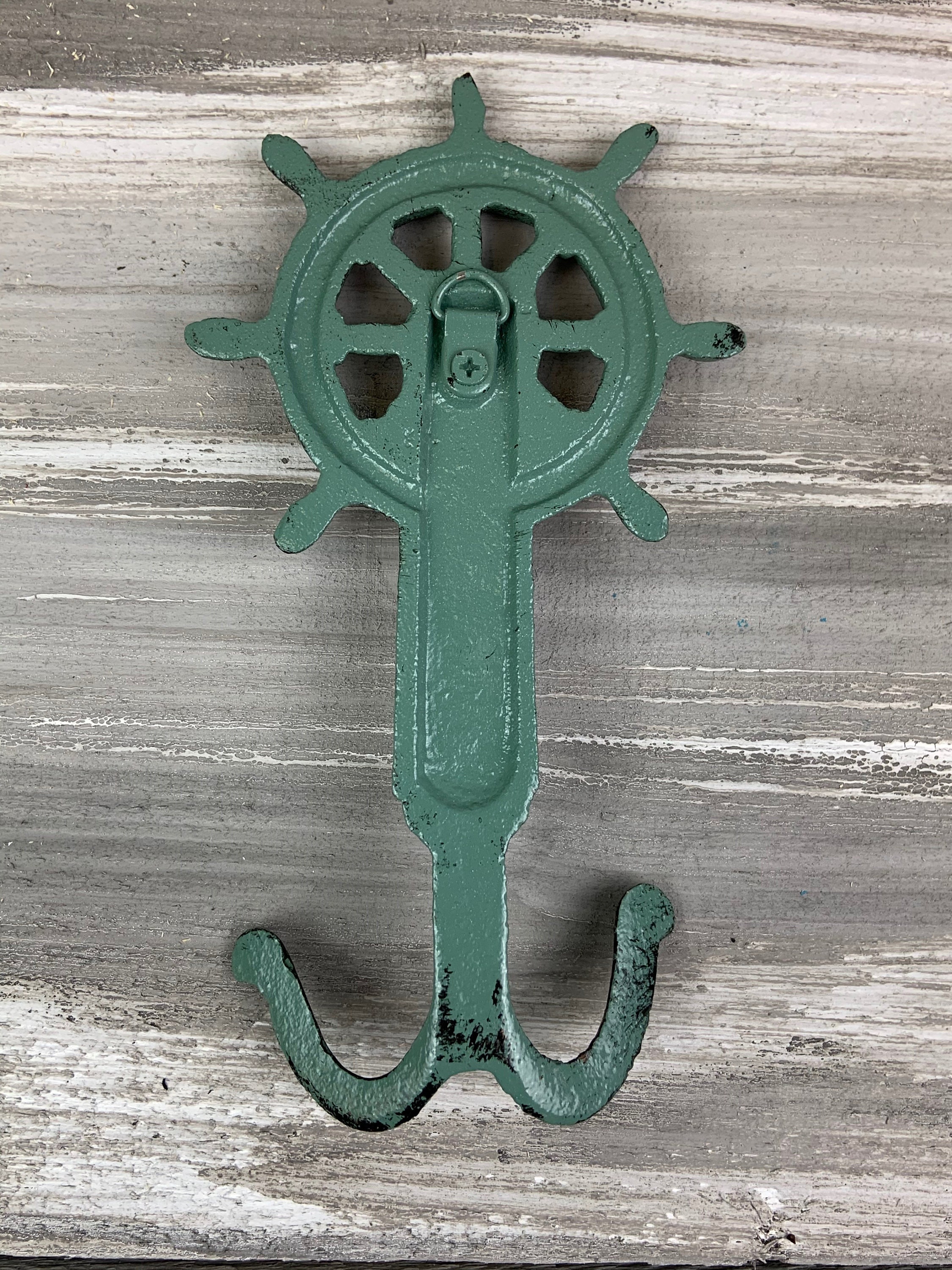Cast Iron Ships Wheel Hook Nautical Hook Boat Hook Coat - Etsy