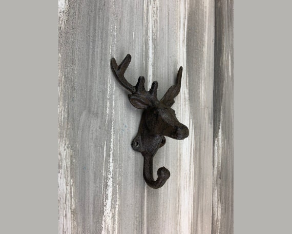 Cast Iron Deer Hook Hook Coat Hook Wall Hook Coat Hanger - Etsy