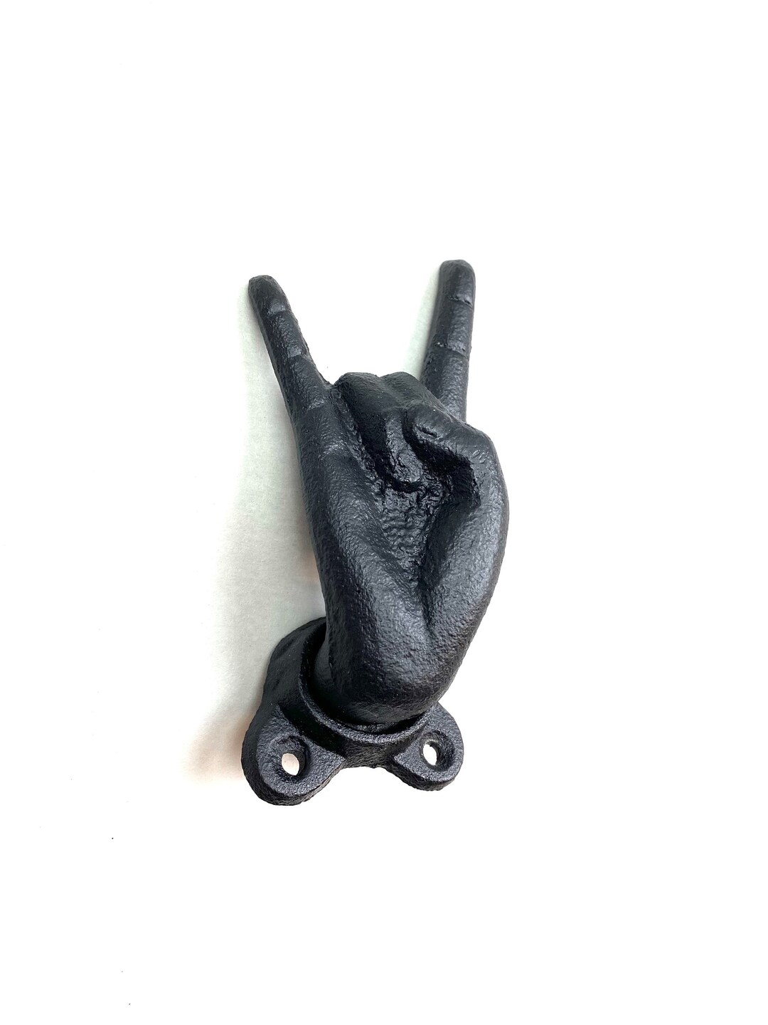 Cast Iron Rock on Hand Hook, Hook, Coat Hook, Wall Hook, Hanger, Cast ...