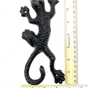 Cast Iron Gecko Hook, Hook, Coat Hook, Wall Hook, Cast Iron Hook, Gecko Hook, Gecko, Lizard Hook ...
