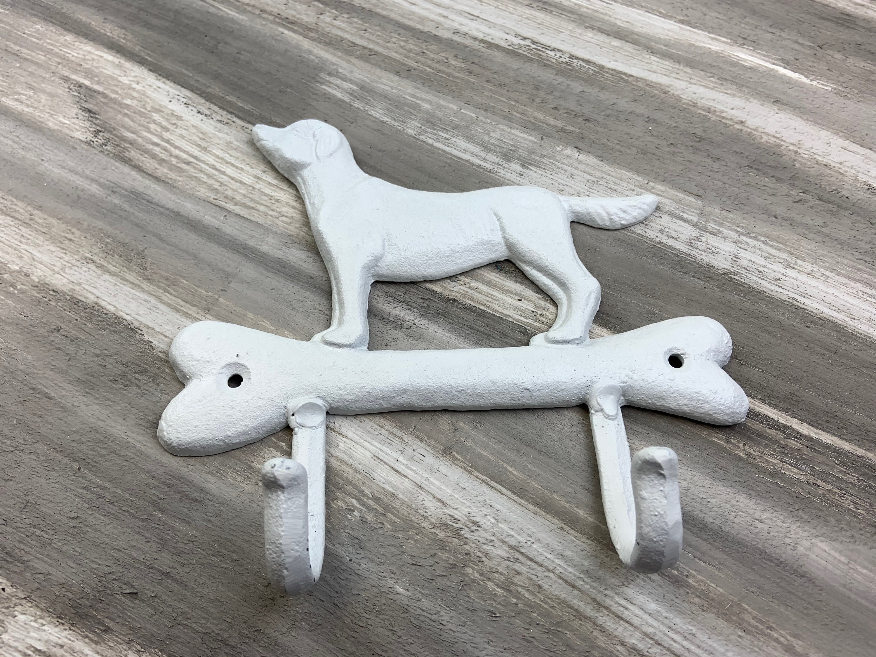 Cast iron dog & bone hook dog hook leash hook wall hook | Etsy