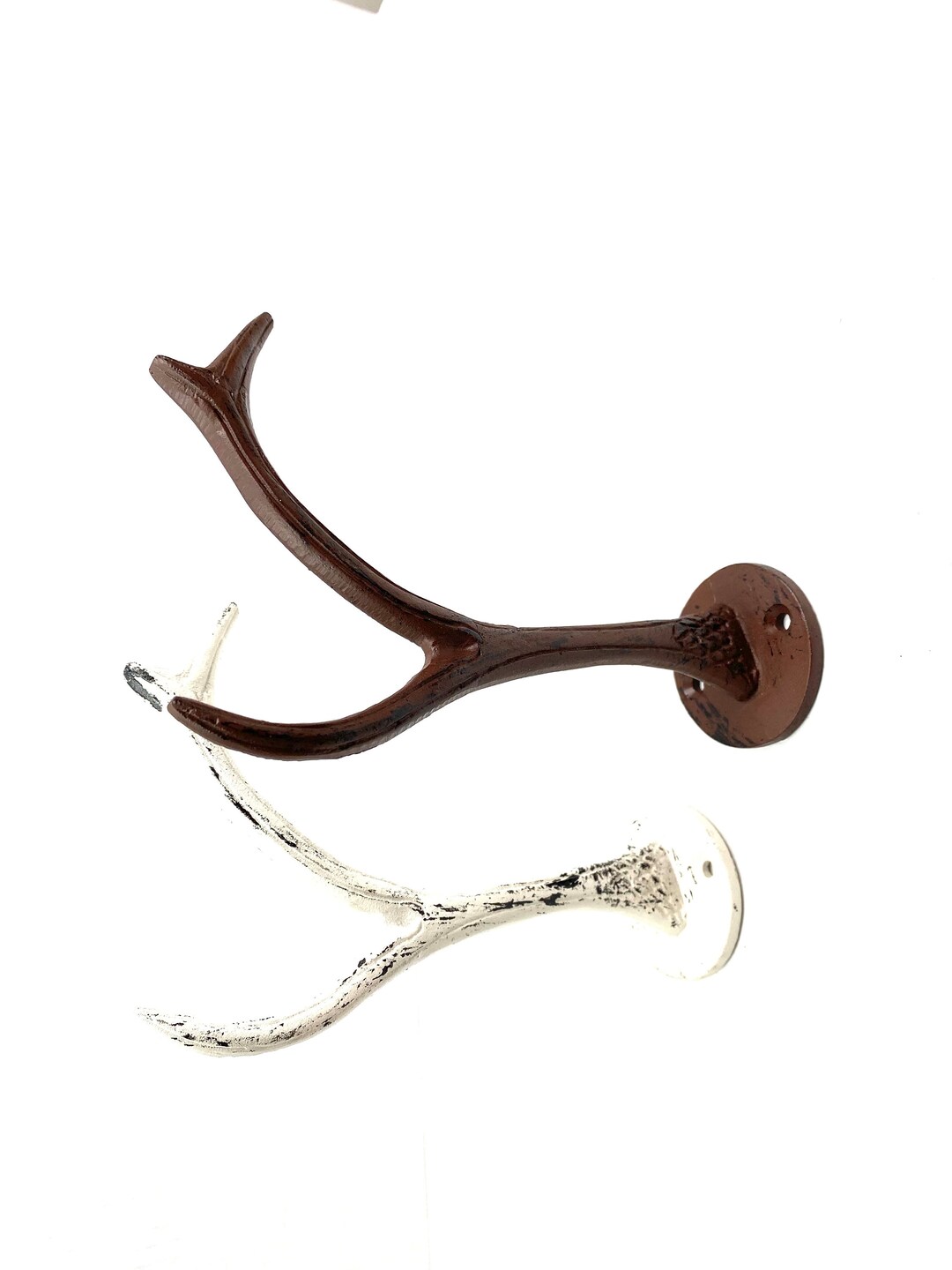 Cast Iron Deer Antler Hook, Hook, Coat Hook, Wall Hook, Towel Hook ...