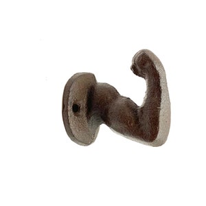 Cast Iron Small Muscle Arm Hook, Strong Arm Hook, Coat Hook, Wall Hook ...