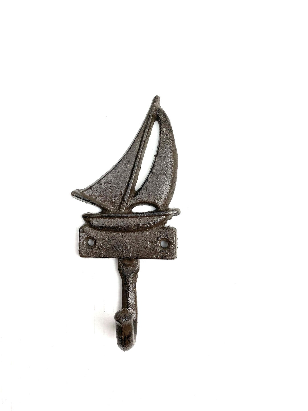 Cast Iron Boat Hook, Nautical Hook, Boat Hook, Coat Hook, Coat Hanger ...