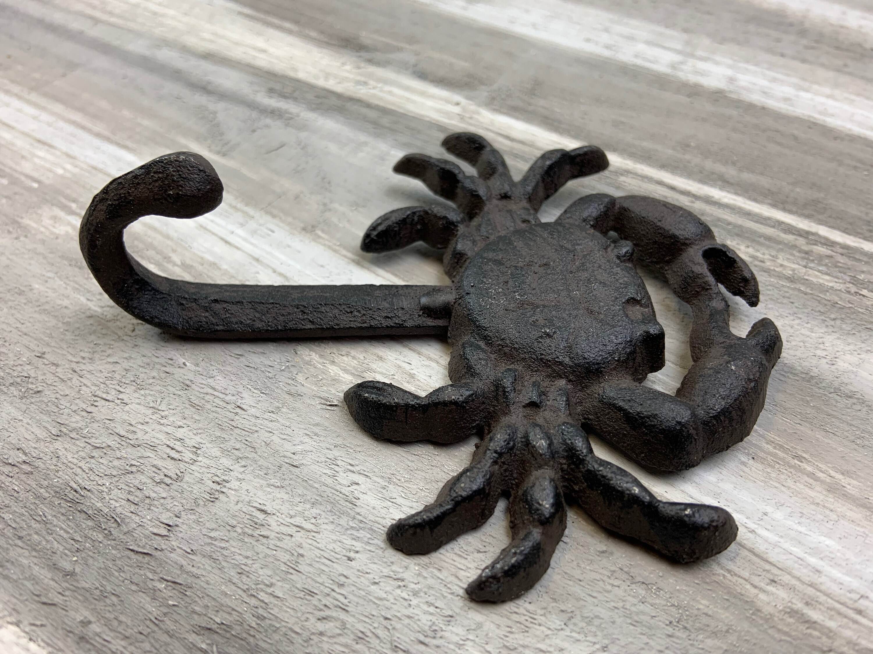 Cast Iron Crab Hook Nautical Hook Ocean Hook Coat Hook Sea | Etsy