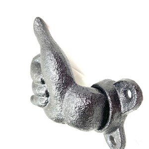 Cast Iron Shaka Hand Hook, Shaka Hook, Coat Hook, Hang Loose Hand Hook ...