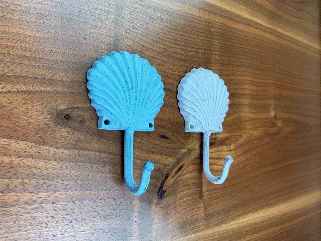 Cast Iron Seashell Hook Nautical Hook Ocean Hook Coat Hook - Etsy