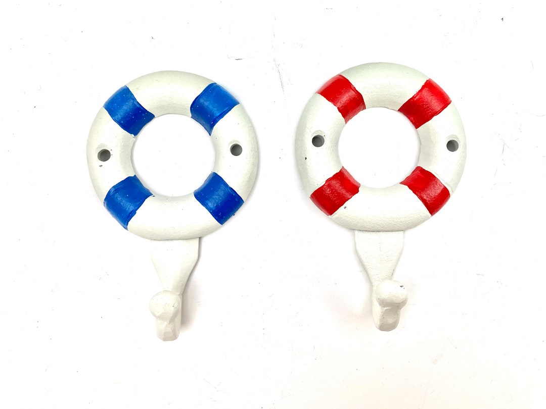 Cast Iron Life Preserver Hook, Nautical Hook, Boat Hook, Coat Hook ...