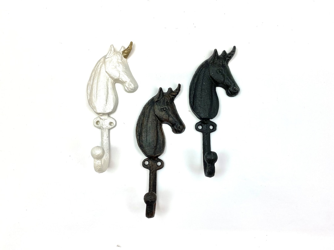 Cast Iron Unicorn Hook, Hook, Coat Hook, Wall Hook, Coat Hanger, Towel ...