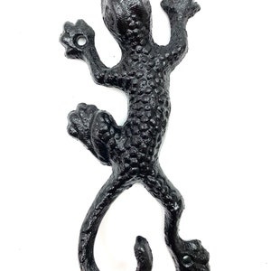 Cast Iron Gecko Hook, Hook, Coat Hook, Wall Hook, Cast Iron Hook, Gecko ...