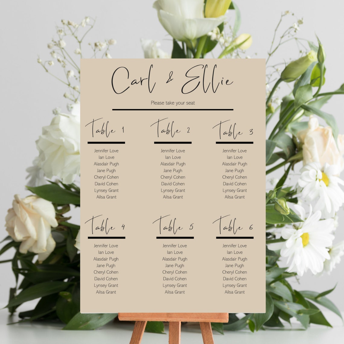 Bespoke Table Plan Wedding Table Plan Various Designs | Etsy
