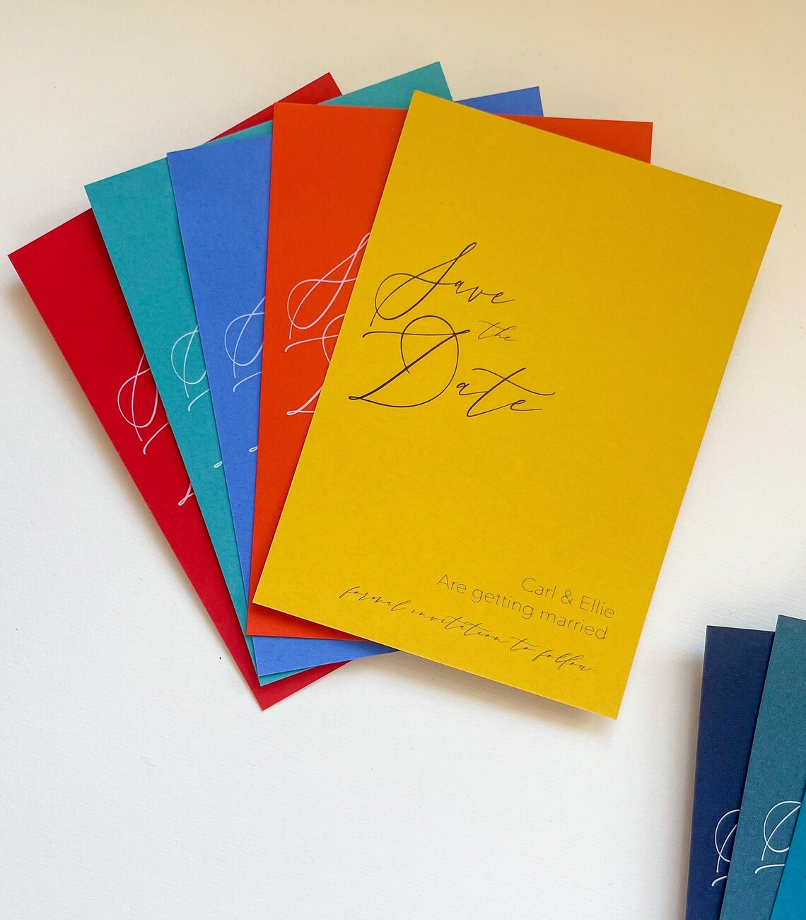 Save the Date With Envelope Simple Elegant - Etsy